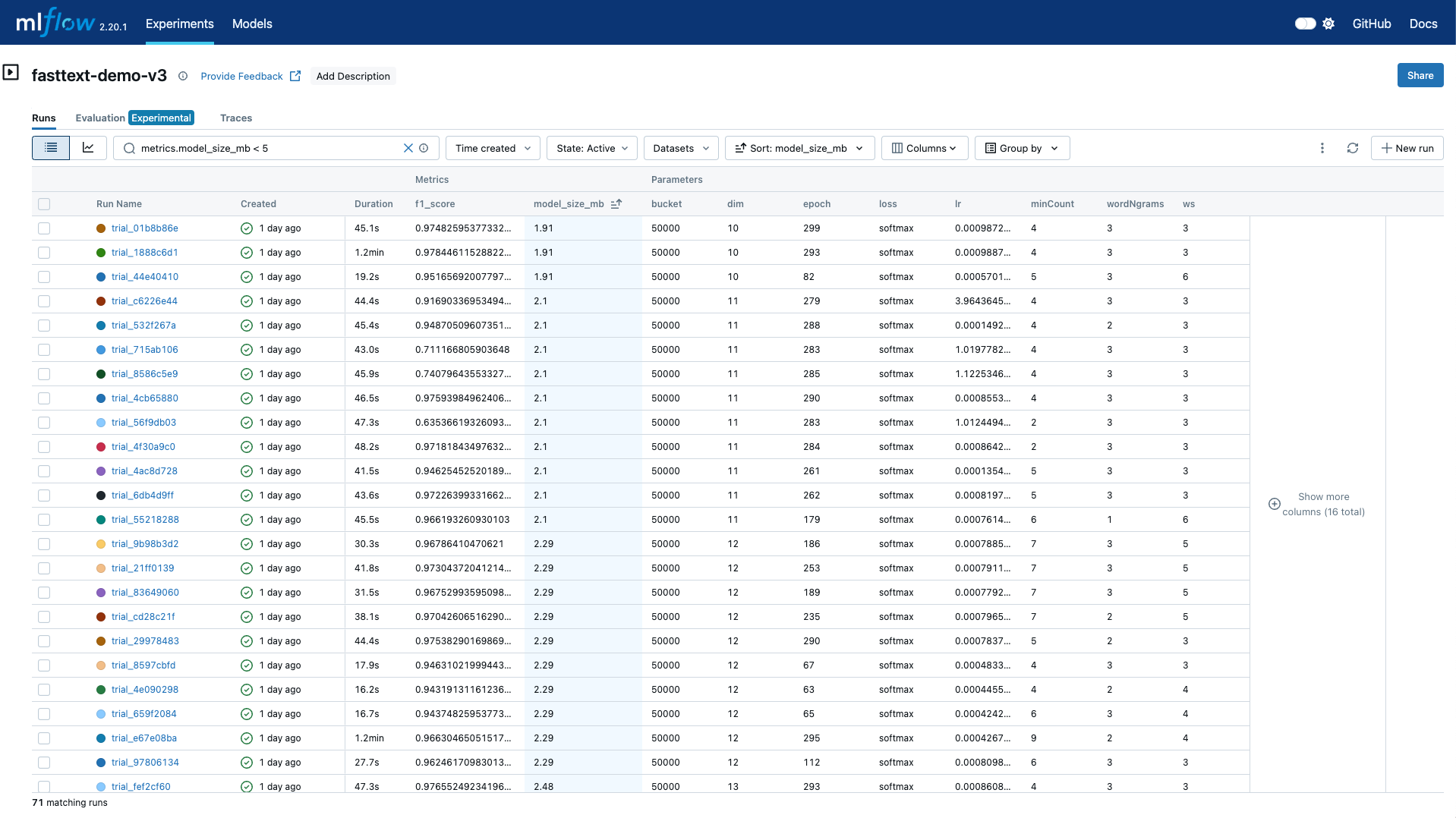 使用MLflow和Ray训练fastText | Eason's Blog